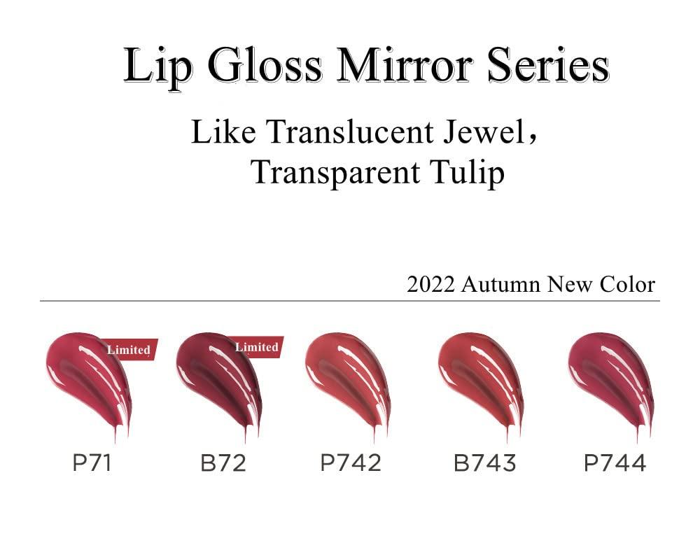 COLORKEY Lip Gloss Mirror Series - Hydrating High Shine Lip Tint with ...