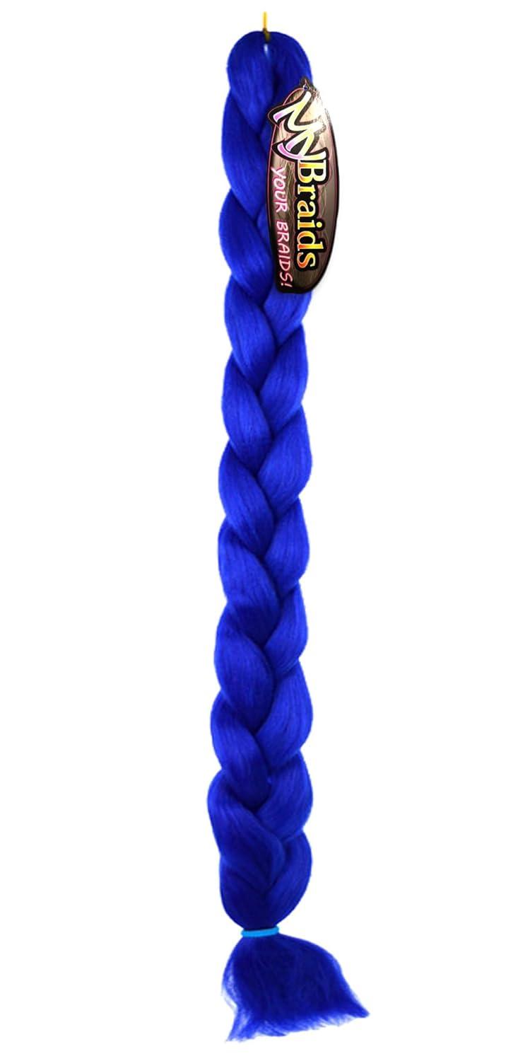 Premium 2m Blue Braid Hair for Rasta & Dread Styles | Mybraids ...