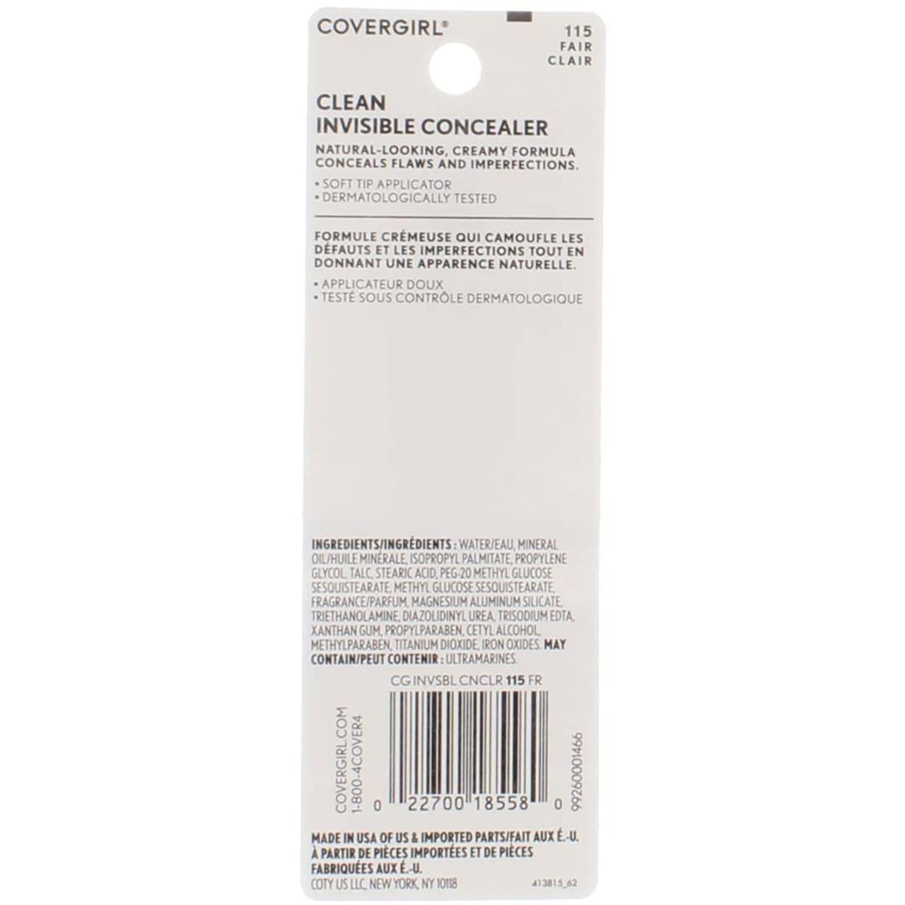 COVERGIRL Invisible Cream Concealer 115 Fair - 0.32Fl Oz | Buy Now with ...