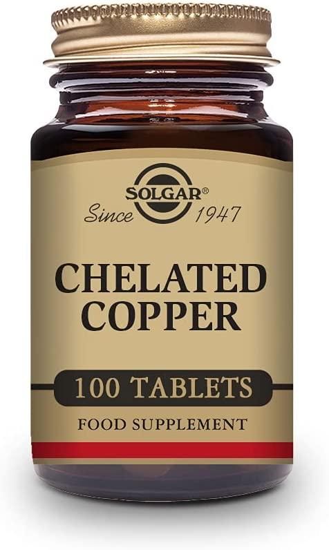 Solgar Chelated Copper Tablets - 100 Count | Essential Mineral ...