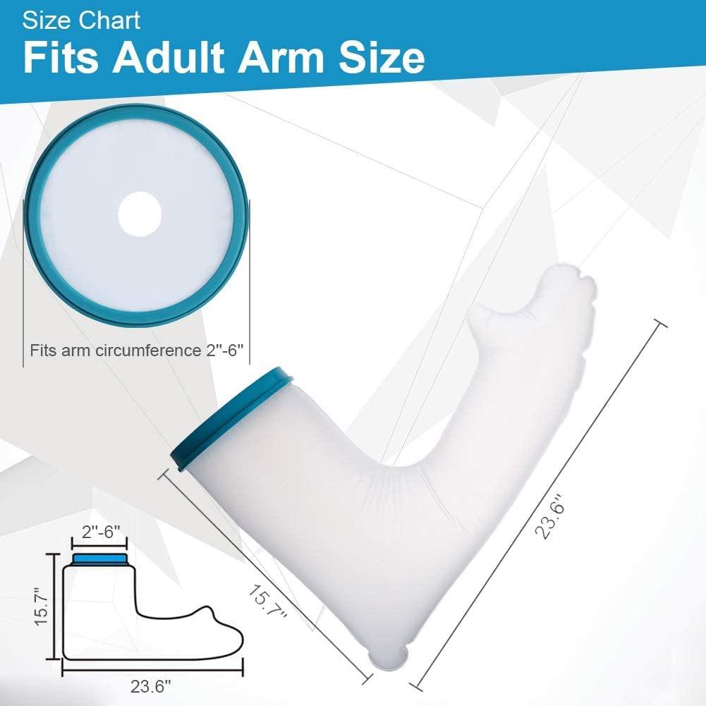 Namvo Waterproof Arm Cast Cover - Reusable Wound Protector for Shower ...