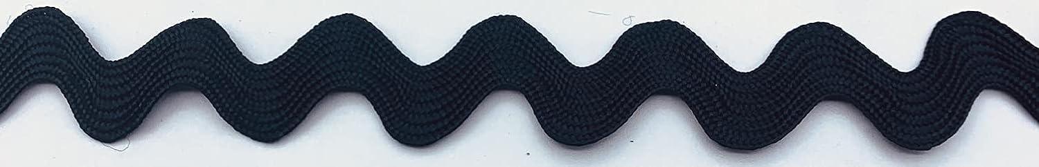 Trimplace 5/8 Black Ric Rac Trim - 30 Yards | Quality Sewing Ribbon ...