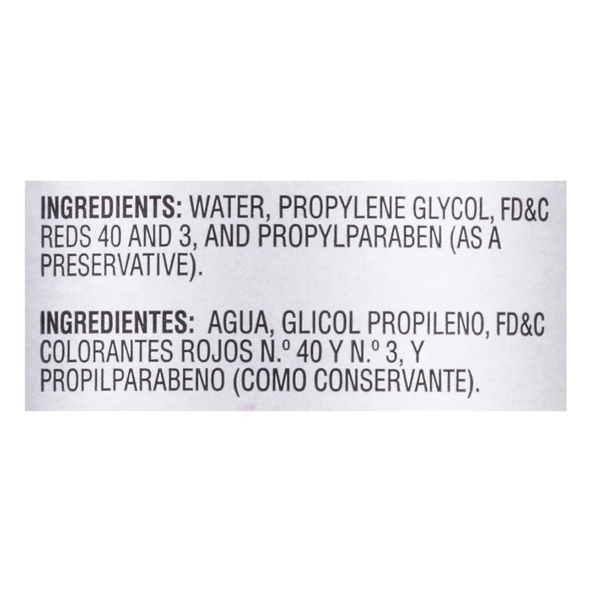 red food coloring ingredients