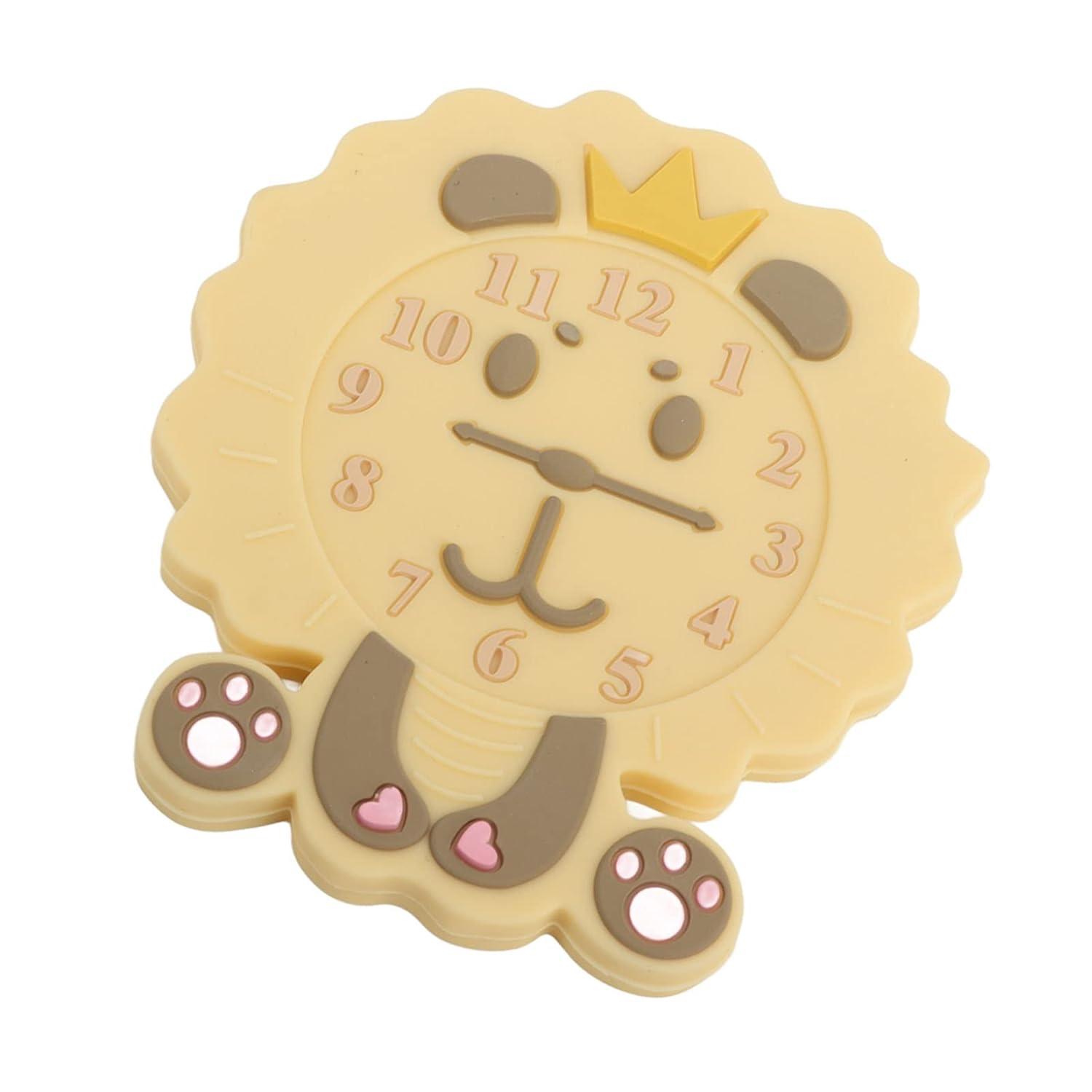 Cartoon Animal Alarm Clock Teething Toy for Babies 0-12 Months ...