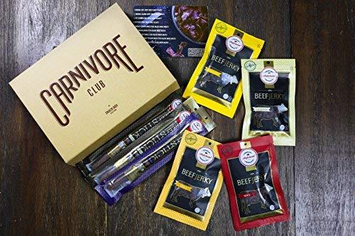 Carnivore Club Beef Jerky Box - Delicious Meat Snack Sampler Gift ...