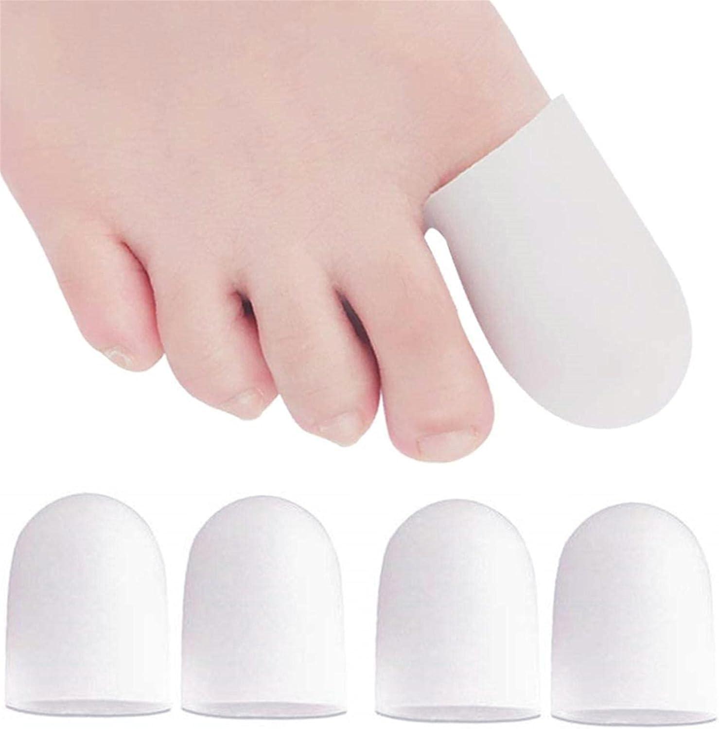 4 Gel Toe Caps Set for Big Toe | Blister & Callus Protection | Premium ...