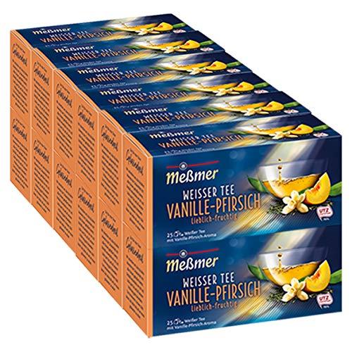 MeÃ mer White Tea Vanilla-Peach - 25 Tea Bags x 12 Packs | Premium ...