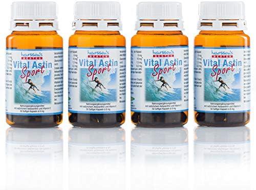 Astaxanthin 200 Capsules | 3+1 Offer | Ivarssons Vitalastin Sport | 8 ...