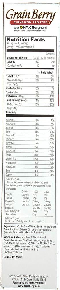 Grain Berry Whole Grain Shredded Wheat Cereal - Case of 6 - 16 OZ2