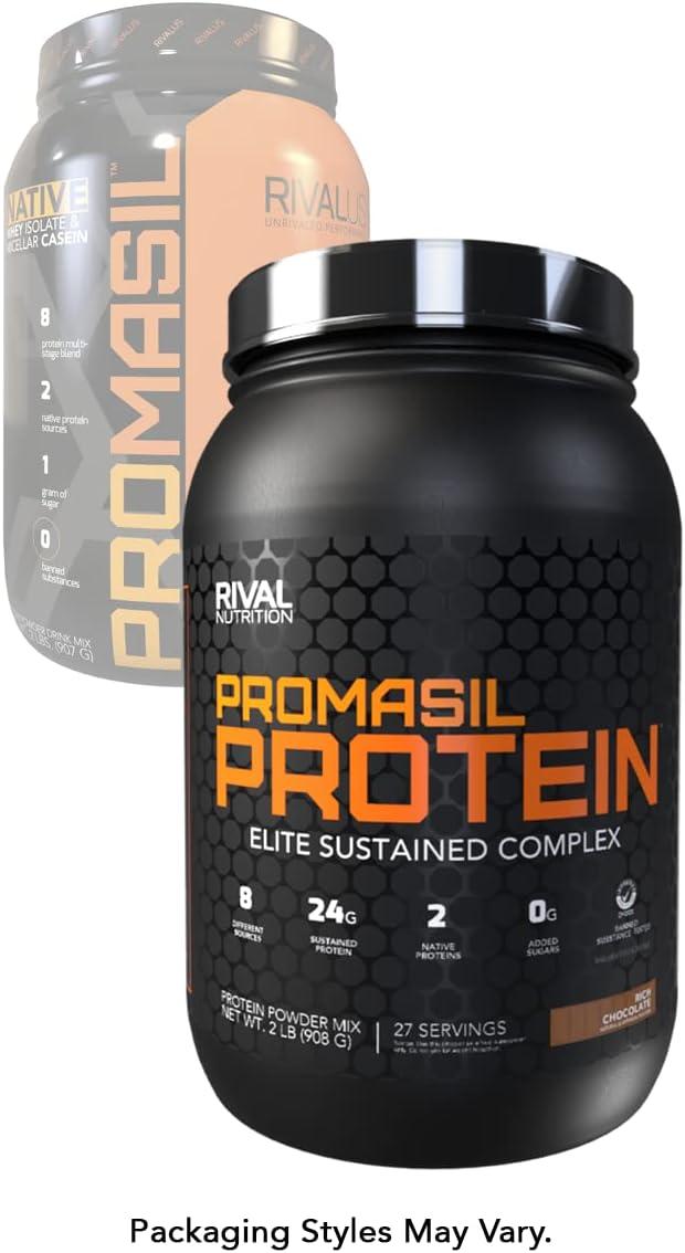 Rivalus Promasil Milk Chocolate 2lb - 8-Source Protein Blend Including ...