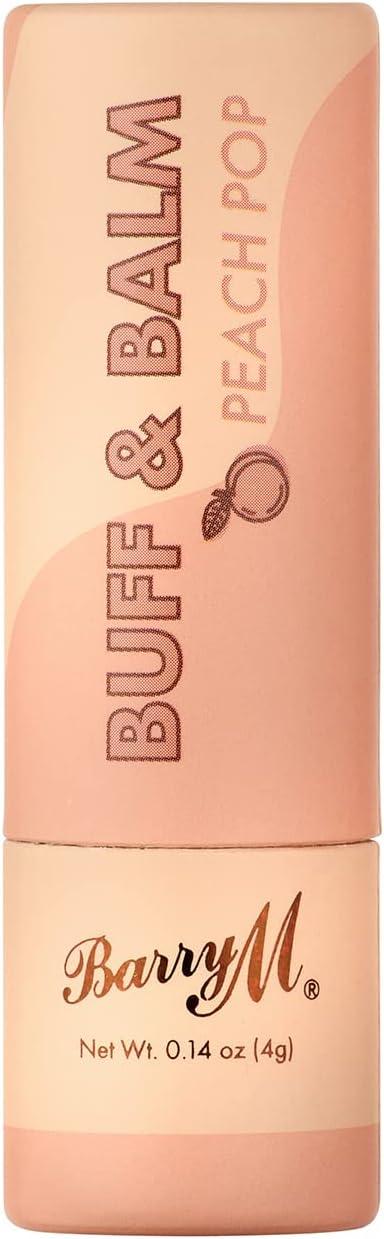Barry M Buff and Balm Lip Tint with Scrub to Balm Coral Peach Pop ...