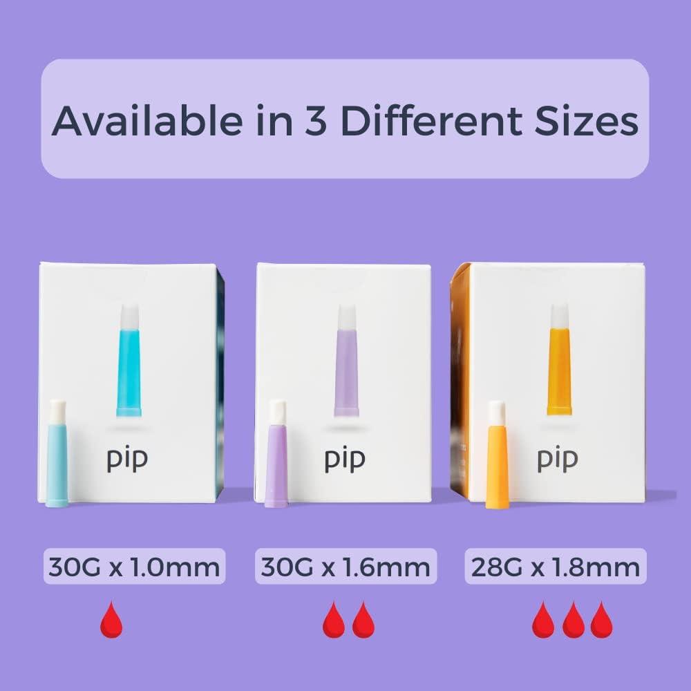 Pip Lancets 30G x 1.6mm 100ct Box - Sterile Blood Sampling Devices ...