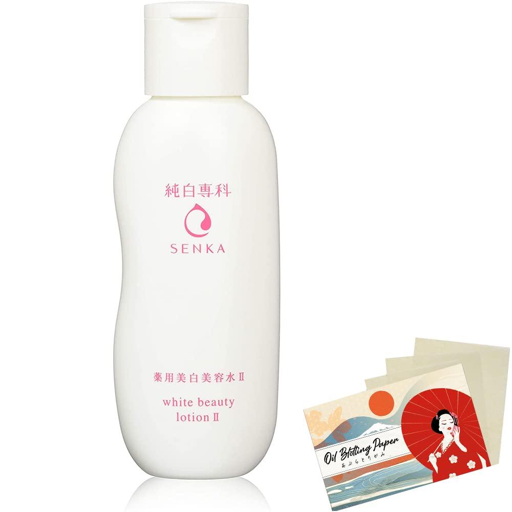 Junpaku Senka White Beauty Lotion 200ml & Moist Blotting Paper Set ...