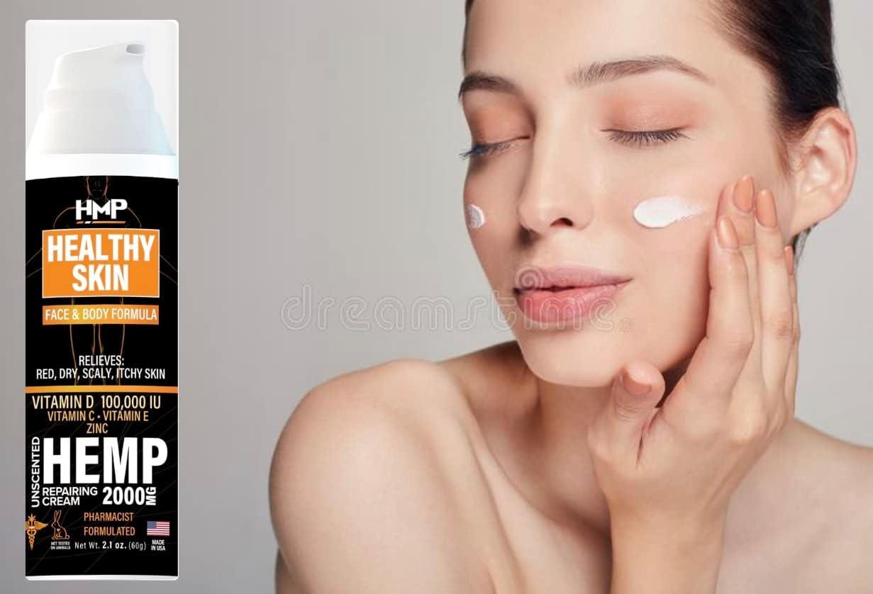 HMP Brands Hemp Cream for Psoriasis and Eczema Relief with Vitamin D3 ...