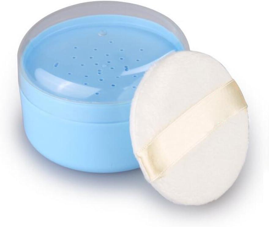 Buy Plastic Powder Puff Portable Container with Strainer & Lint Puff ...