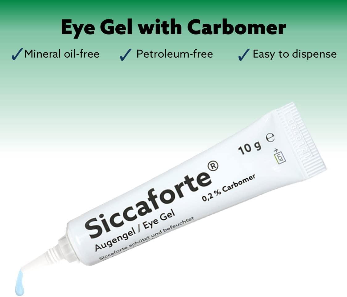 Siccaforte Eye Gel for Dry Eyes - Intensive Moisturizing Gel with ...