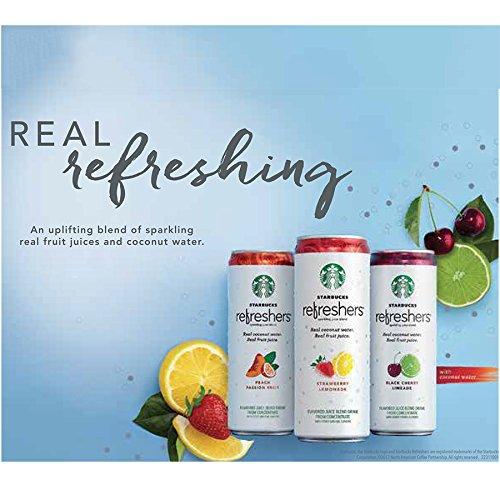 Starbucks RTD Energy Drink Refreshers Variety Pack - 12oz Sleek Cans ...