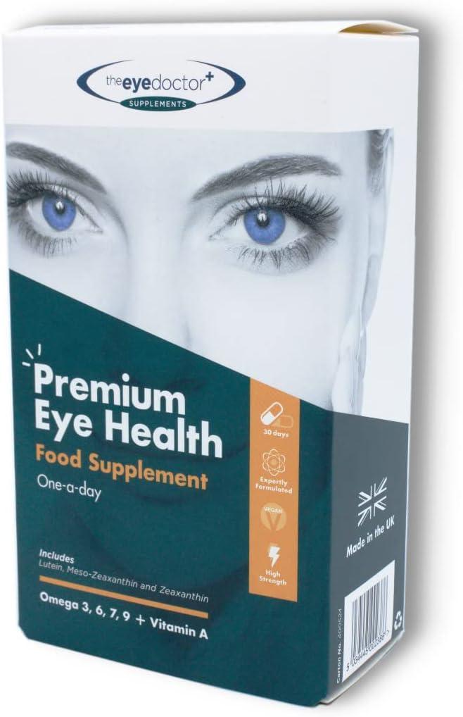 Eye Doctor Dry Eye Supplement - 180 Vegan Capsules for Vision Health ...