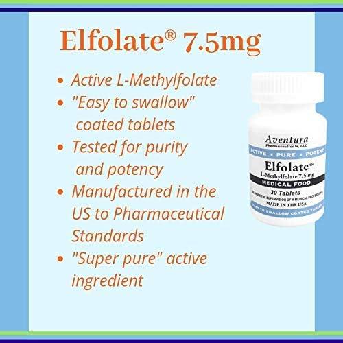 ELFOLATE 7.5mg L-Methylfolate Supplement Doctor Recommended ...