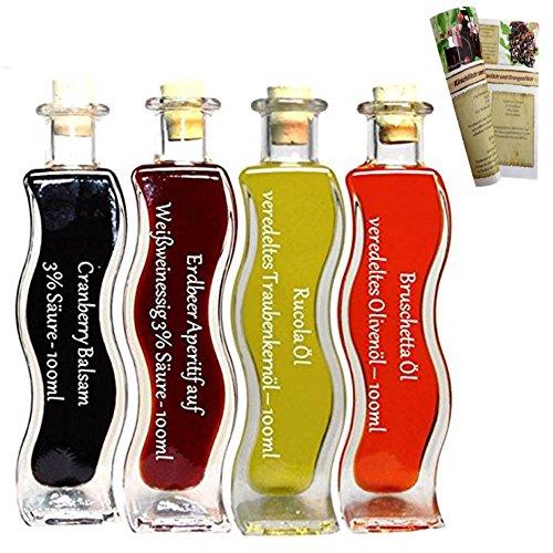 Premium Gift Set & Trial Set: 2x100ml Gourmet Oils & Vinegars ...