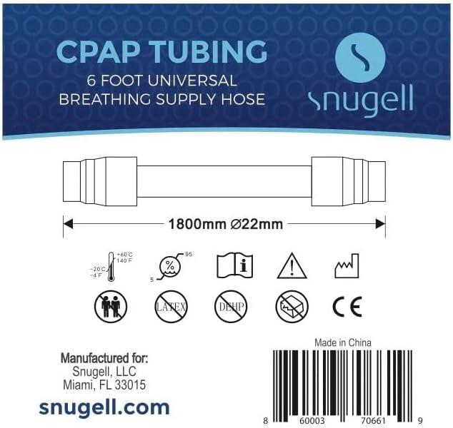 Snugell 6-Foot Universal CPAP Tube | Compatible with Most CPAP Machines ...