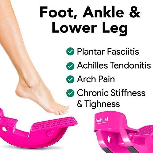 ProHeal Foot Rocker Calf Stretcher with Spiked Ball Massager - Plantar ...