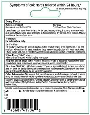 RELEEV 1 Day Cold Sore Treatment 6 mL - Fast-Acting Relief (Pack of 1 ...