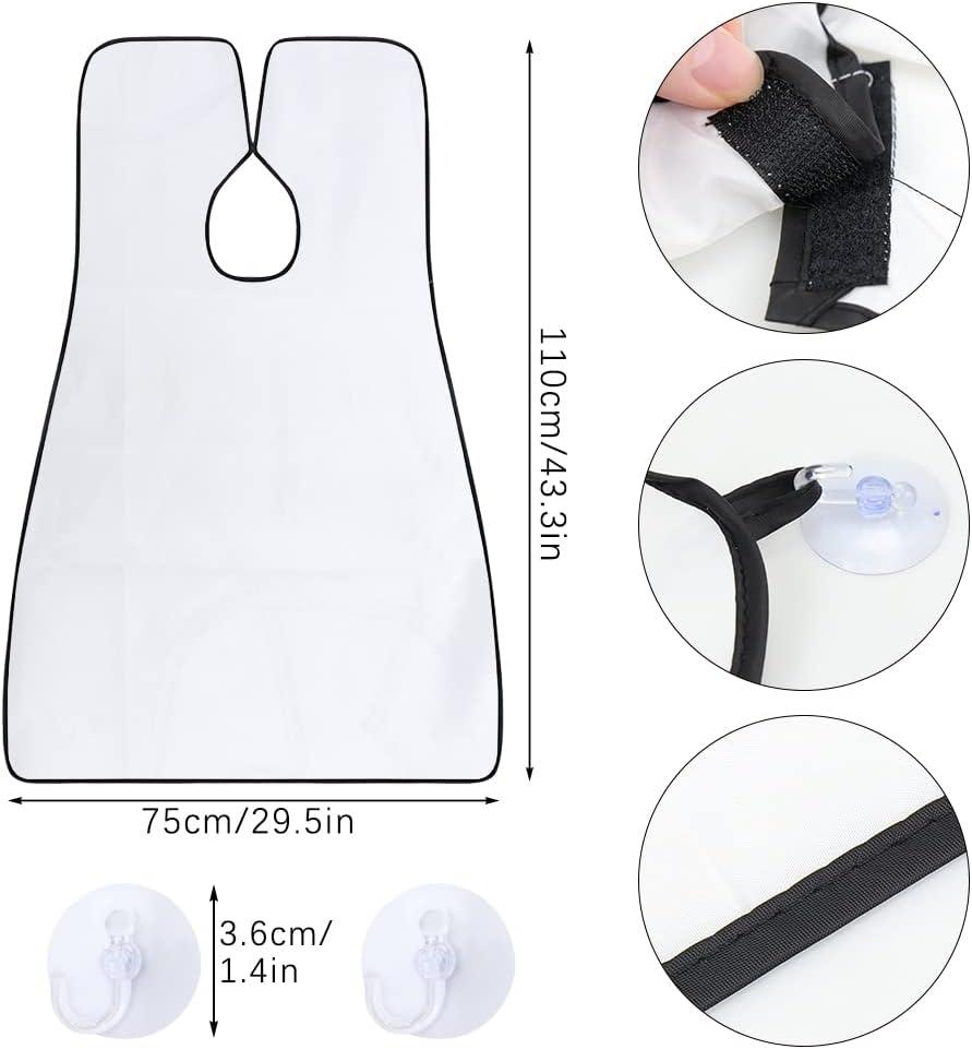Accessotech Beard Shaving Bib Facial Hair Apron Shave Cape Stubble ...