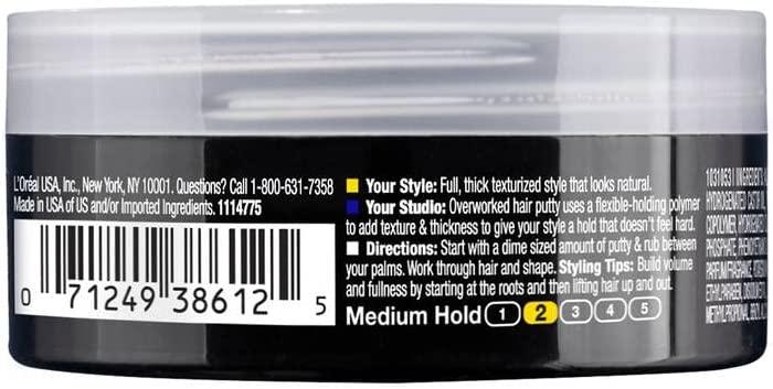 L'Oreal Paris Studio Line Texture and Control Overworked Hair Putty 1.7 ...