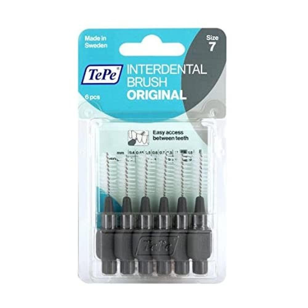Tepe Interdental Brushes 1.3 mm - Grey - 6 Pack | Best for Oral Hygiene ...