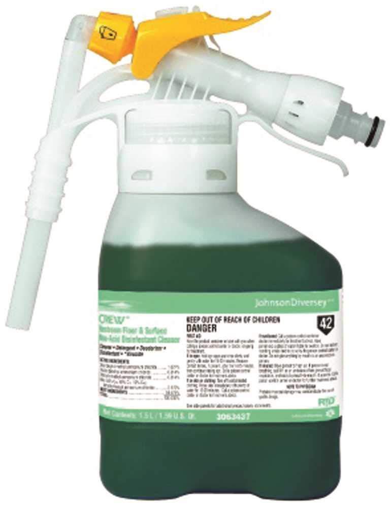 Diversey Crew Restroom Disinfectant Cleaner - Effective Fast-Acting Eco ...