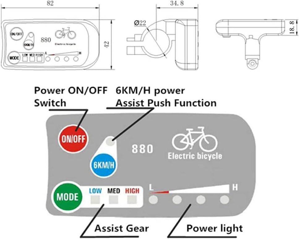 Vanki Ebike LED Display - Waterproof 24V 36V 48V Electric Bicycle ...