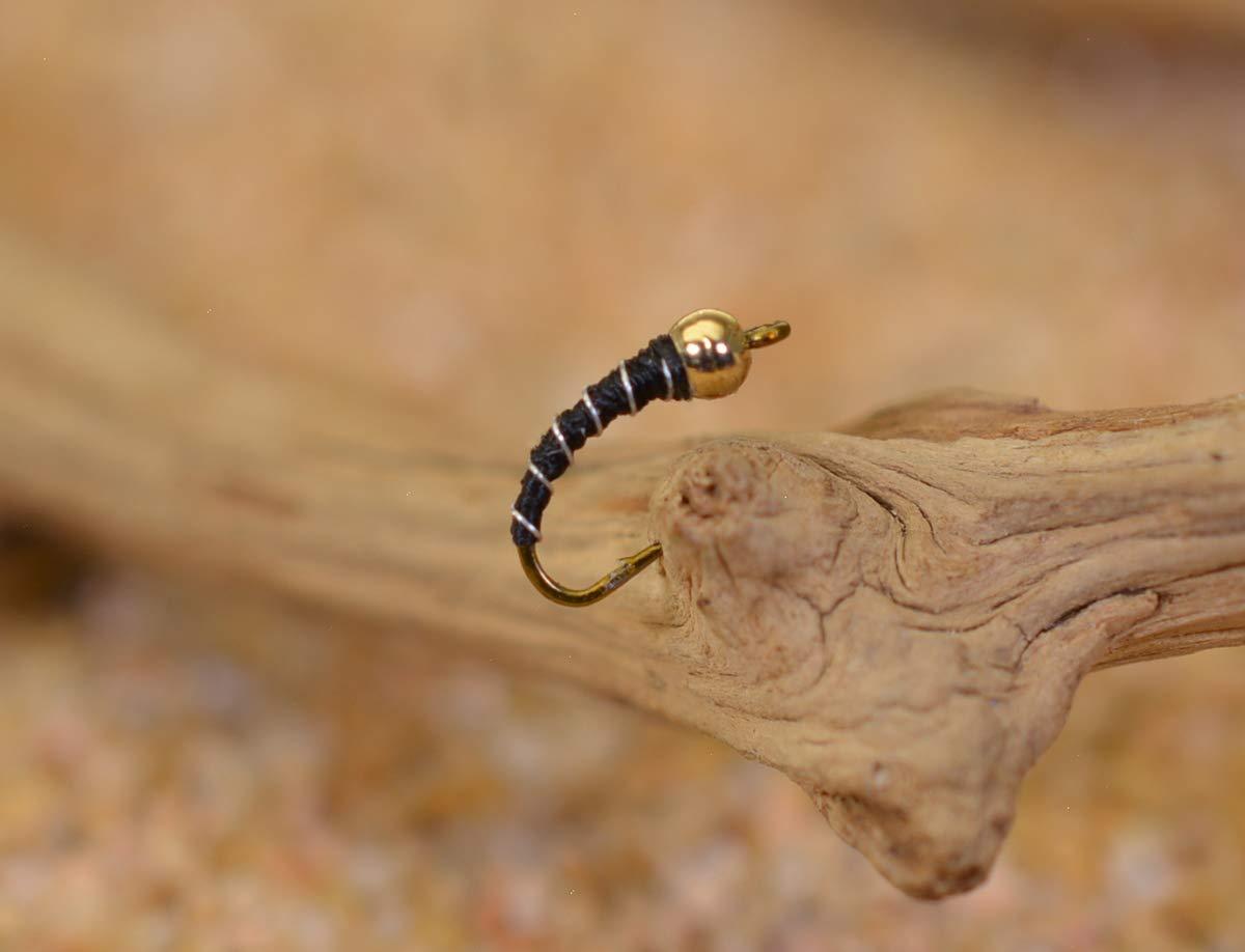 Region Fishing Tungsten Bead Black Zebra Midge Fly Assortment | Mustad ...