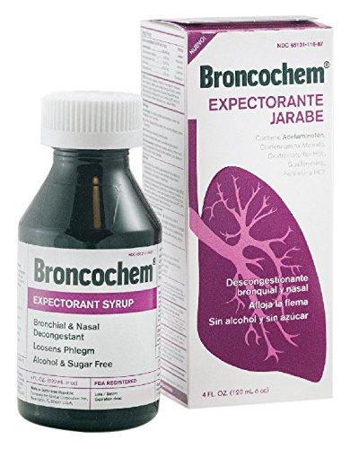 Broncochem II Expectorant Syrup 4 oz - Fast-Acting Relief for Cough and ...