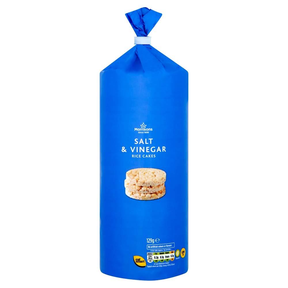 Morrisons Salt & Vinegar Rice Cakes 129g x 12 - Buy in Bulk and Save ...