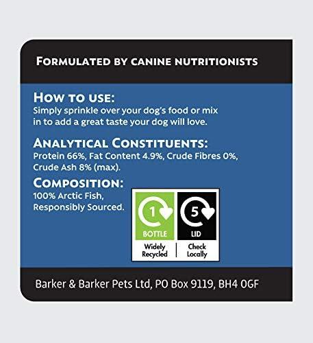 Tasty Topper for Dogs - 100% Arctic Fish 160g pot 160 g (Pack of 1 ...