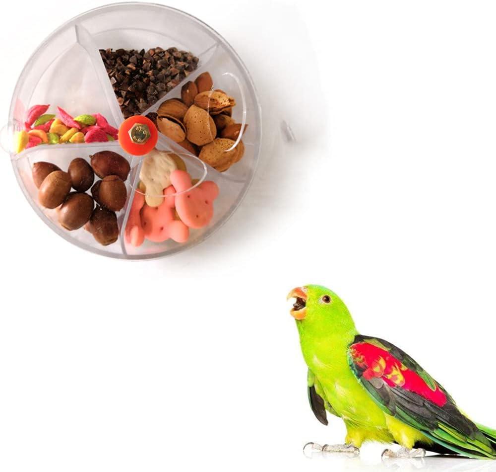 Parrot Foraging Wheel Bird Feeder Chew Toy for Parakeet Cockatiel ...