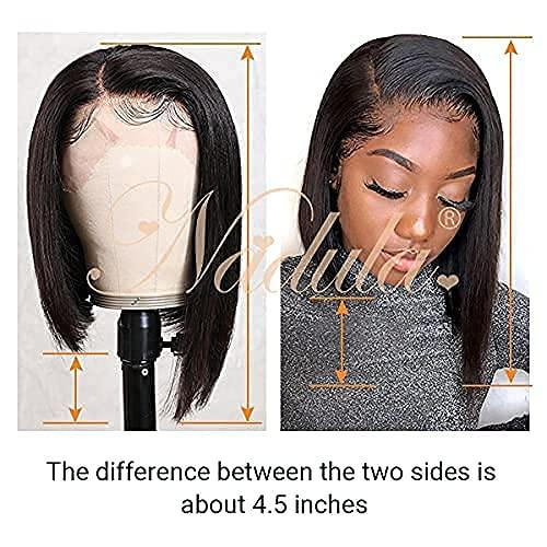 Nadula Short Straight Asymmetrical Bob Wig | 100% Unprocessed Brazilian ...