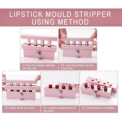 DIY Aluminum Alloy Lipstick Maker | 4-Hole Lip Balm Tool Kit Set ...