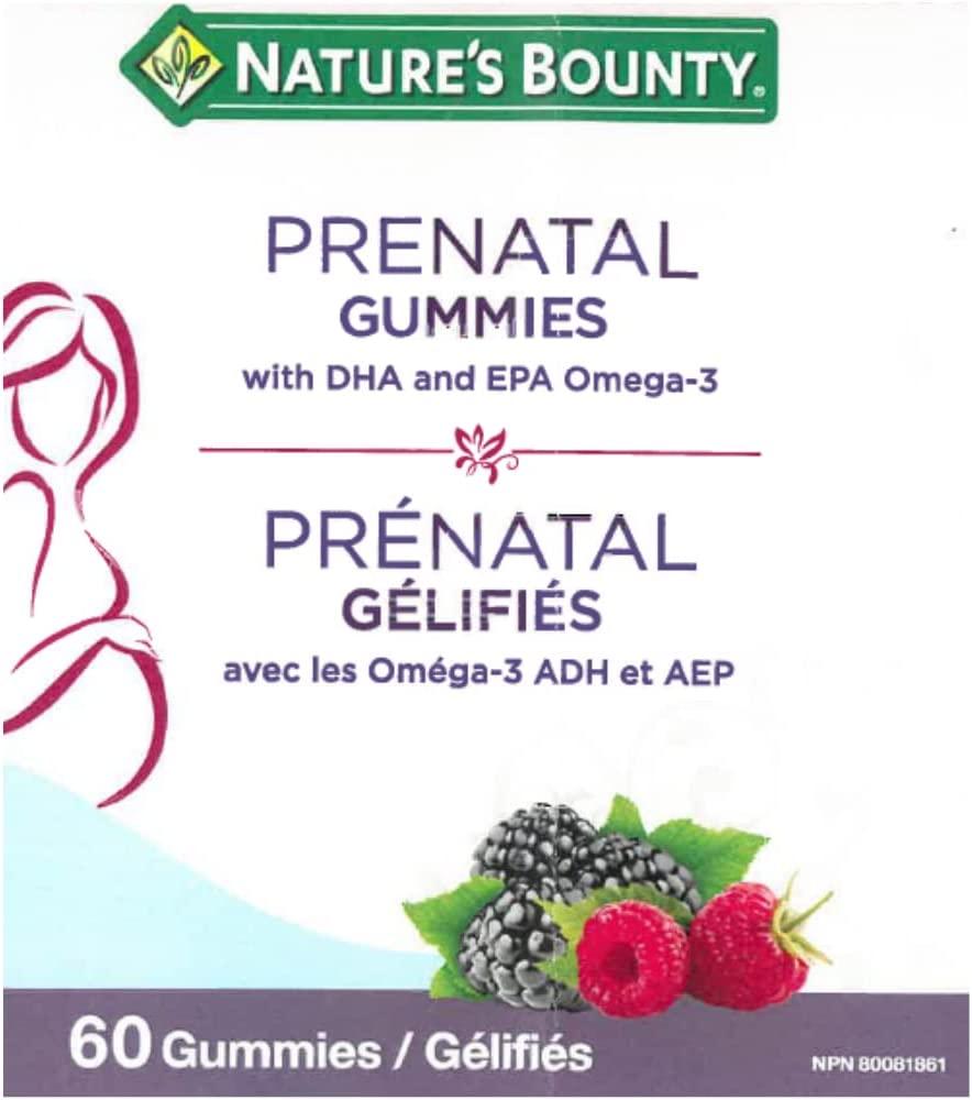Nature's Bounty Prenatal Gummies - 60 Gummies | Essential Pregnancy ...