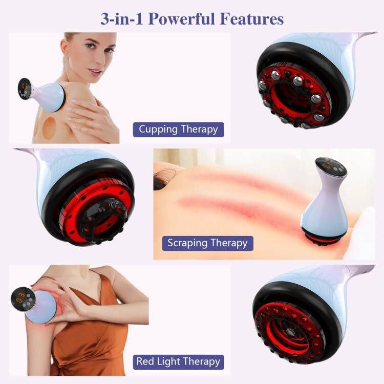 4-in-1 KTS Cupping Massage Device | Electric Cupping Gua Sha & Red ...