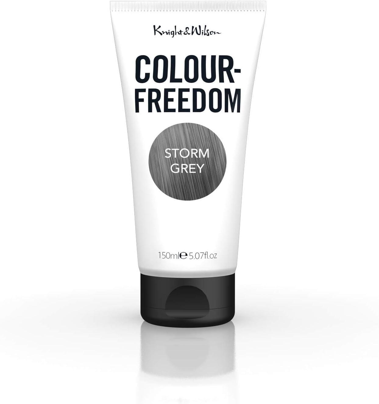 Knight & Wilson Colour-Freedom Storm Grey 150ml - Semi-Permanent Vegan ...
