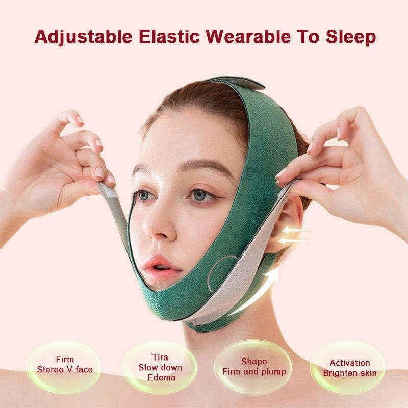 Double Chin Reducer Facial Slimming Strap Face Lifting Slimming Belt ...