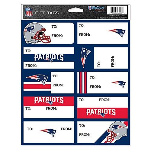 WinCraft NFL New England Patriots Gift Tag Sheet Blue 8.5" x 11" | Buy ...