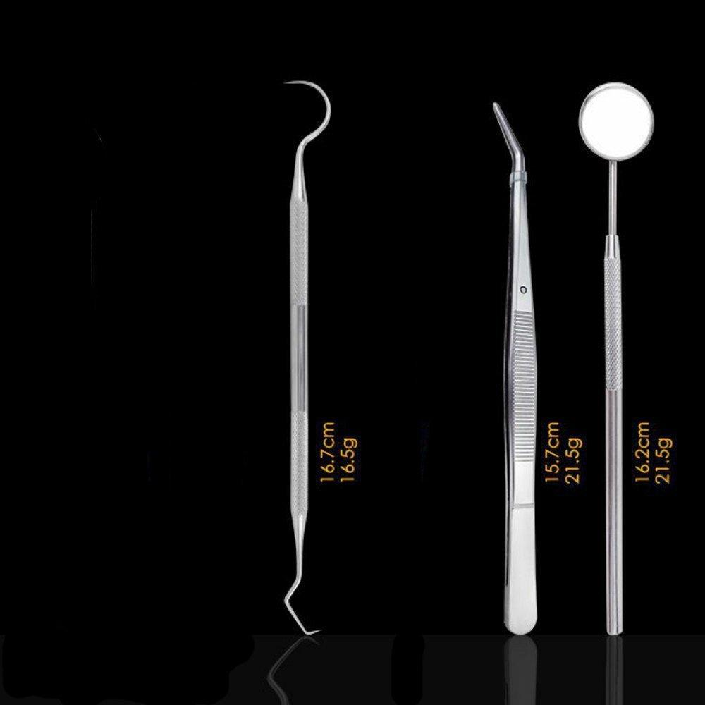 Dental Tools Kit - Stainless Steel Scaler, Mirror, Scraper, Pick ...
