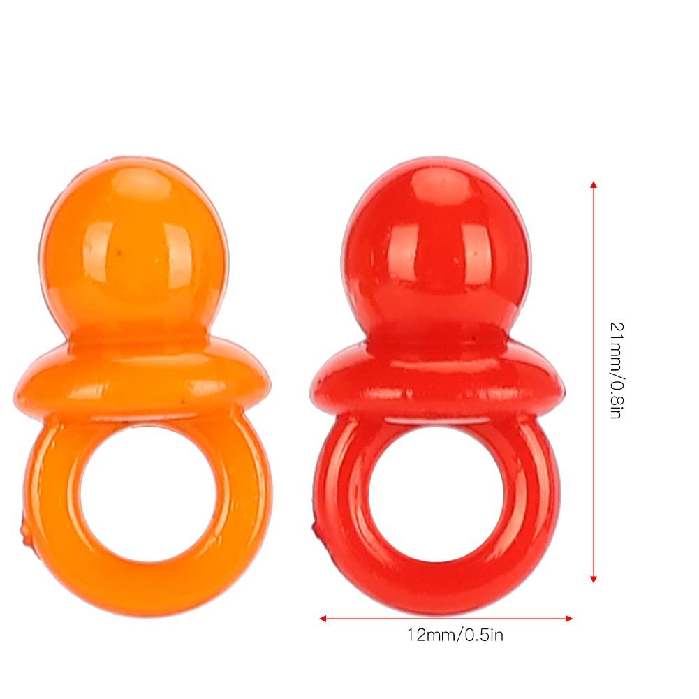 Mini Deco Pacifier Set - 100 Acrylic Pacifiers for Baby Baptism ...