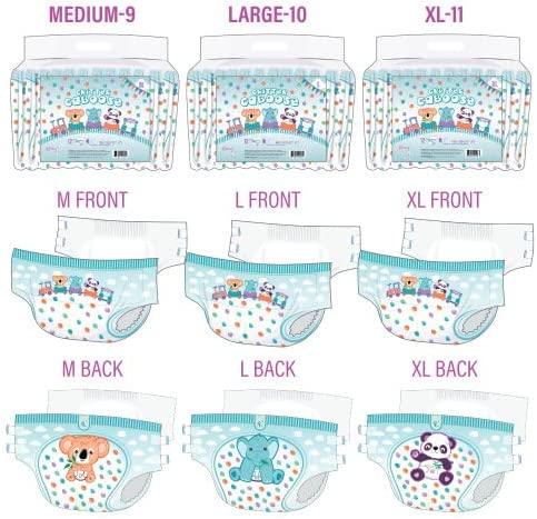 Rearz Critter Caboose Brief Adult Printed Diapers - Large (12 Count ...