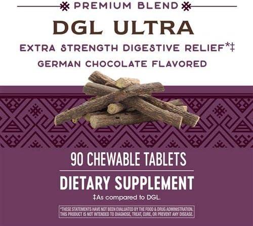 Nature's Way DGL ULTRA 10:1 Extra Strength 75mg x 90 Chewables - German ...