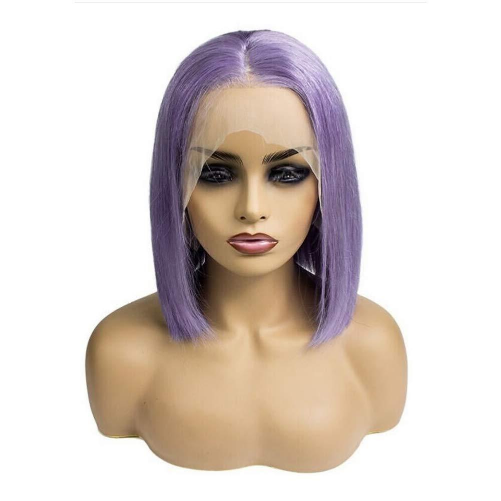 10 Light Purple Bob Wig Lace Front 13x6x1 Lilac Virgin Human Hair Bob ...