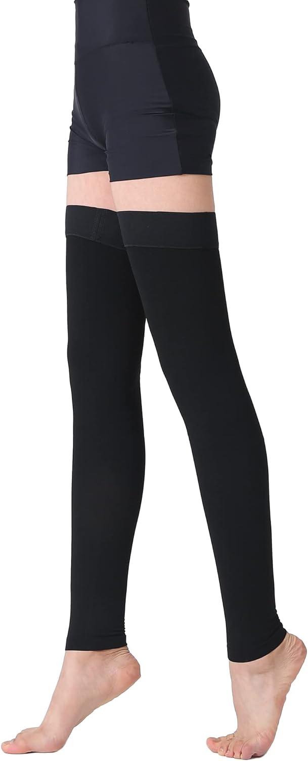 TOFLY Thigh High Compression Stockings XL 20-30mmHg Black - Firm ...